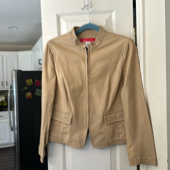 Anne Klein | Jackets & Coats | Anne Klein Leather Jacket | Poshmark